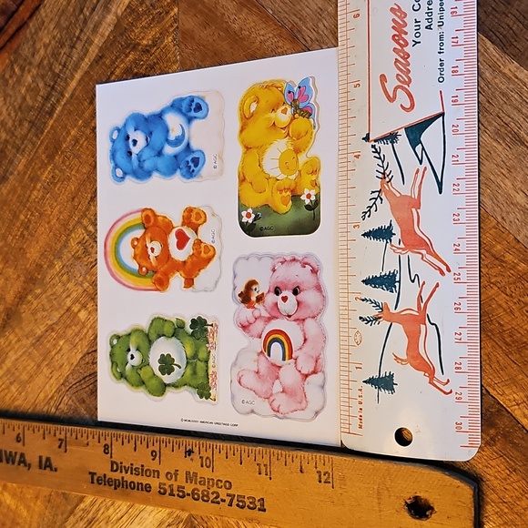 Hallmark | Design | Care Bears Vintage Sticker Sheet American Greetings ...
